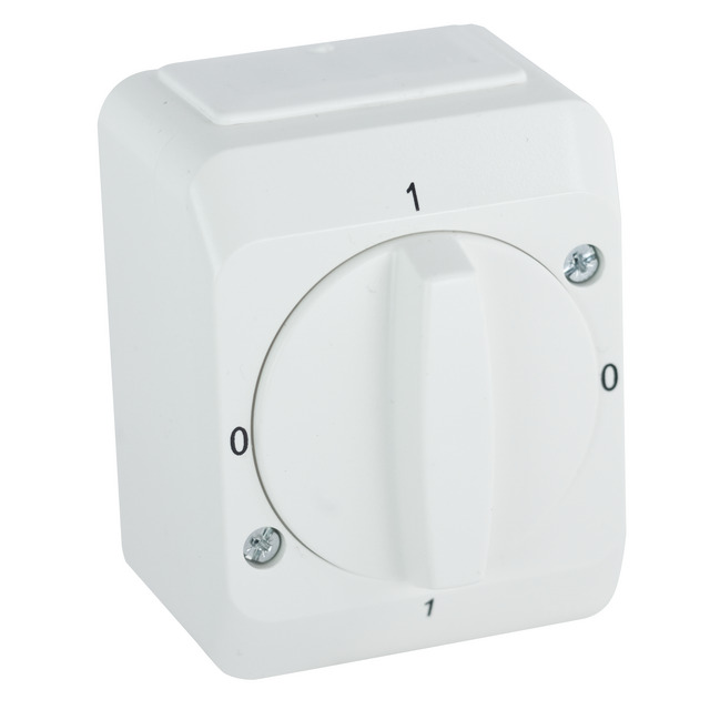 STRÖMBRYTARE AQUA STARK 2-POL KAPSLAD VRIDBAR VIT BLISTER | Beijer ...