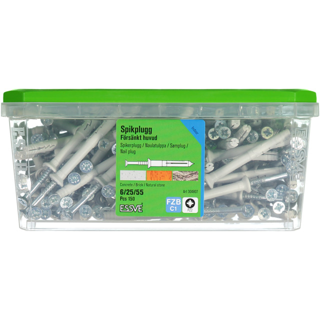 SPIKPLUGG 6X55 FH FZB 150ST | Beijer Byggmaterial