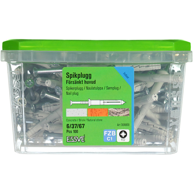 SPIKPLUGG 6X67 FH FZB 100ST | Beijer Byggmaterial