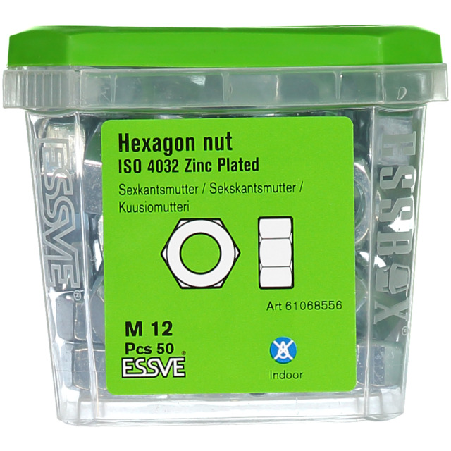 MUTTER M6M I4032 FZB M12 50ST | Beijer Byggmaterial